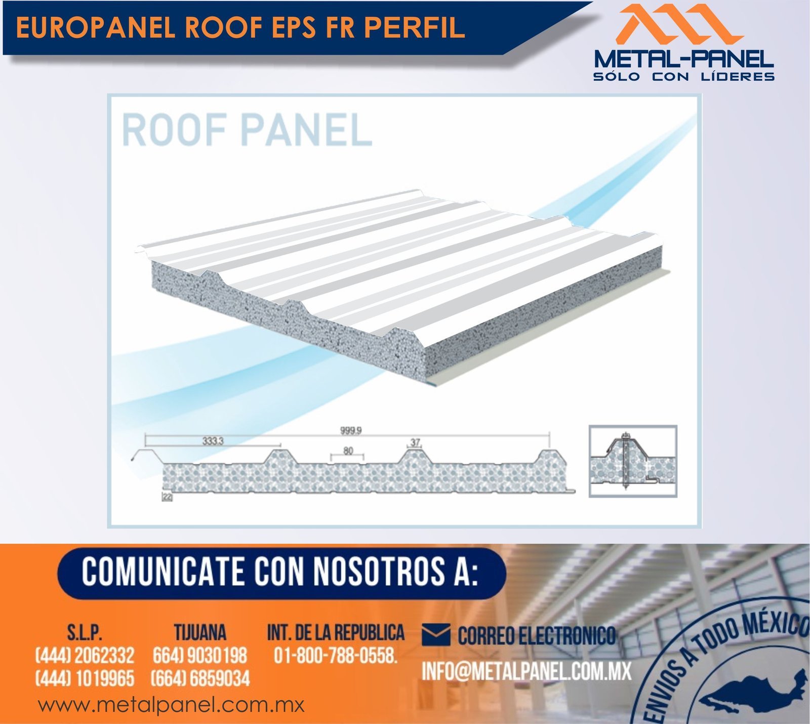 EuroPanel Roof eps fr en tijuana. - metalplanet.mx